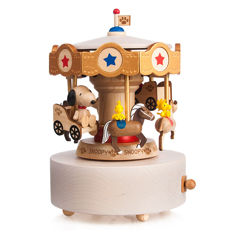 [USD 168.34] jeancard Taiwan Wood Music Box Limited Rotor Trojan Horse ...