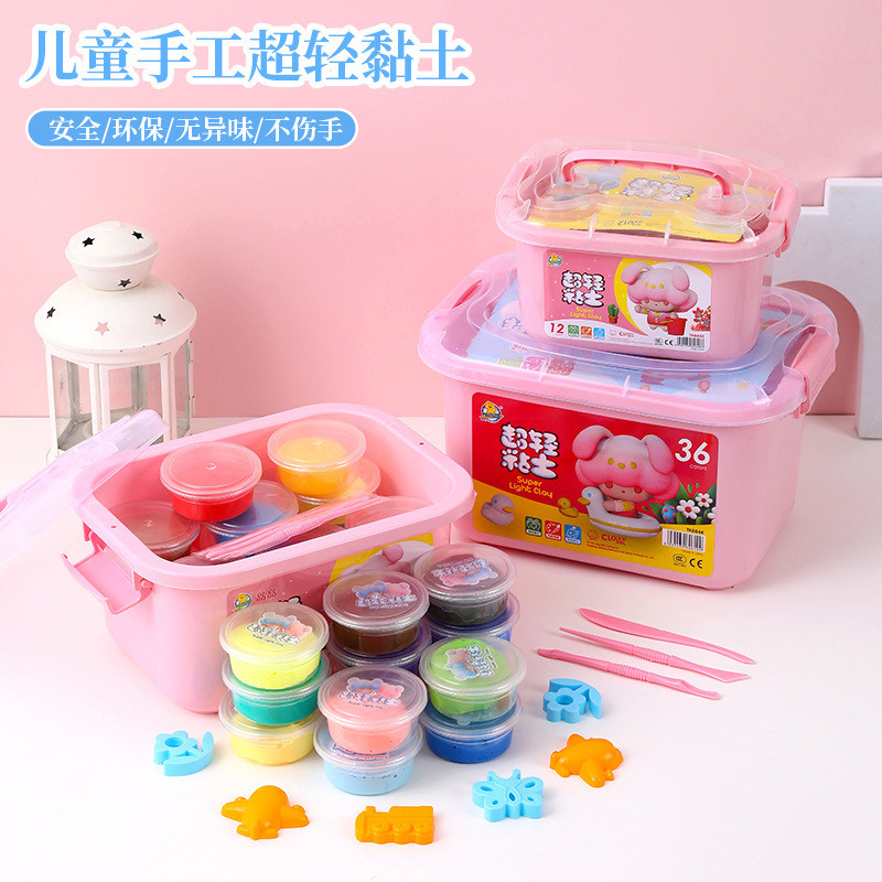 Ultra-light clay diy handcrafting set review | 12, 24, and 36-color ...