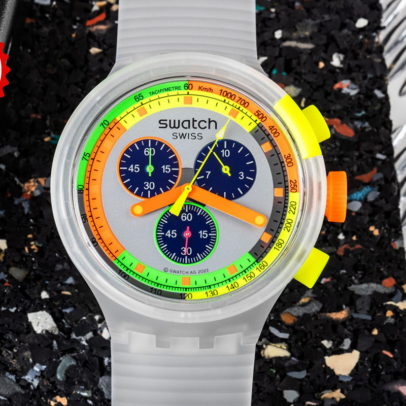 Swatch斯沃琪SUSJ404手表测评｜大表盘潮酷设计，年轻人的时尚腕表首选？-瑞士腕表-淘宝好物网