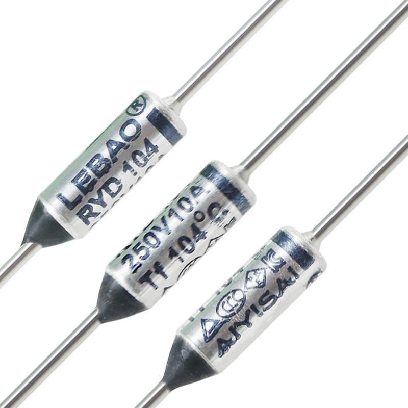 LEBAO metal shell temperature fuse RYD104 10A 250V protection device 104 degrees TF104℃