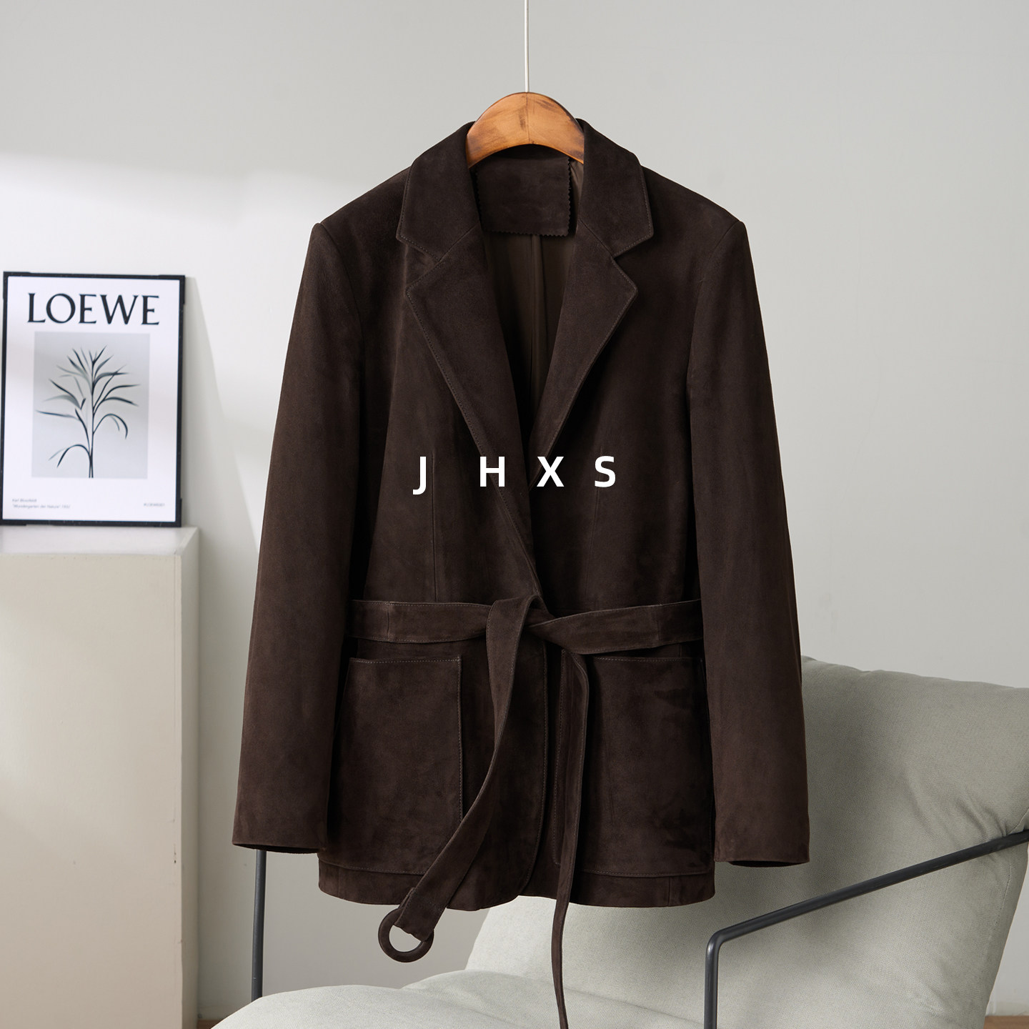 Imported Goatskin Suede Genuine Leather Jacket for Women 2025 New Mid ...