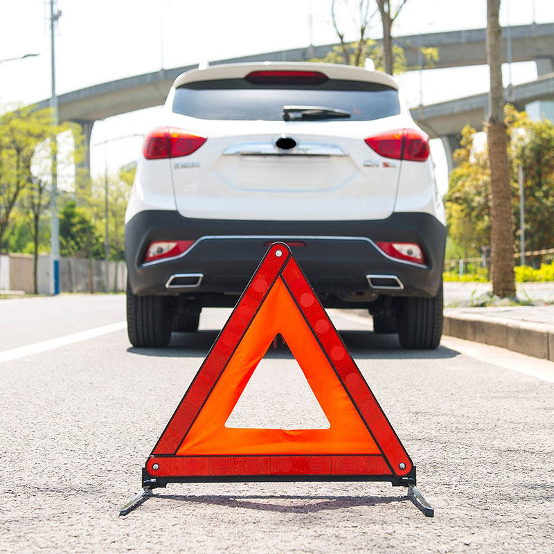 [USD 15.01] Car tripod warning sign reflective folding standing vehicle ...