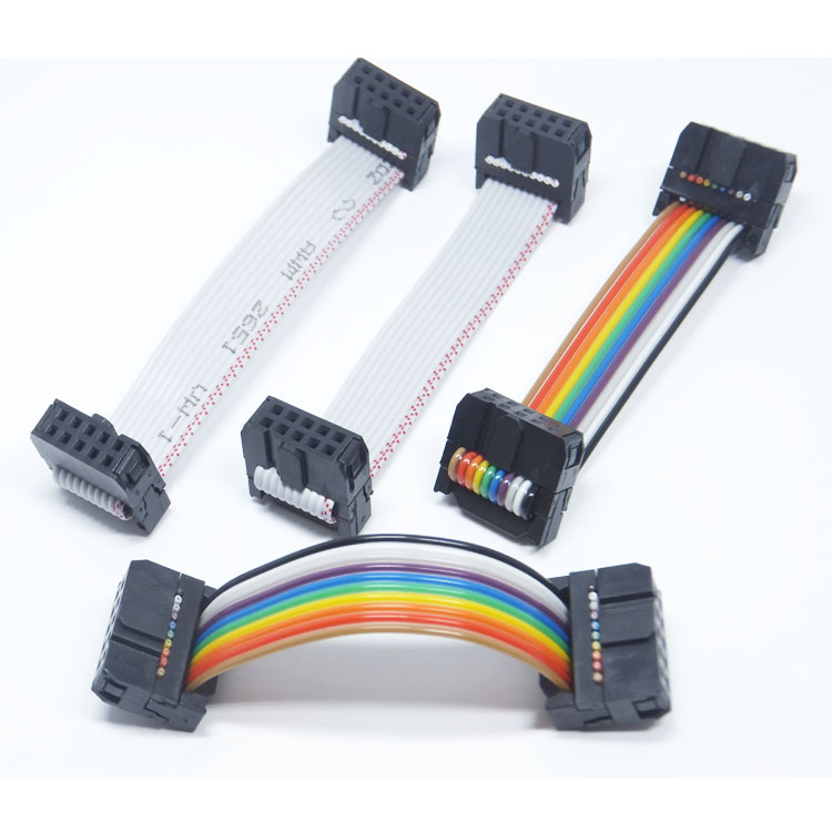 排線定做訂製IDC灰排線FC-6P/8/10/12/14/16/18/20P彩排AVR連接線-Taobao