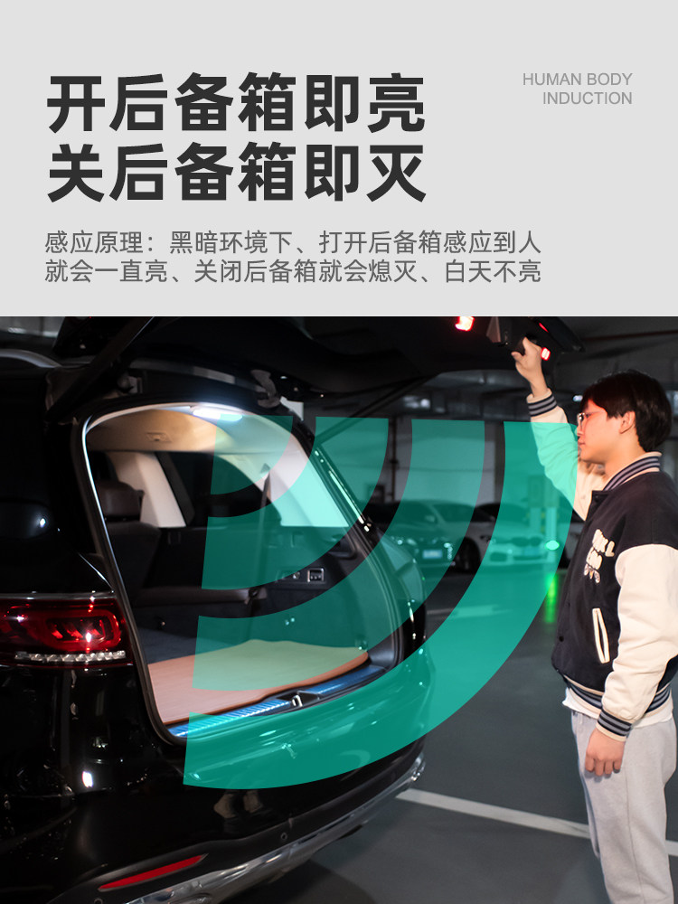 Car trunk light lighting automatic induction light ceiling light led ...