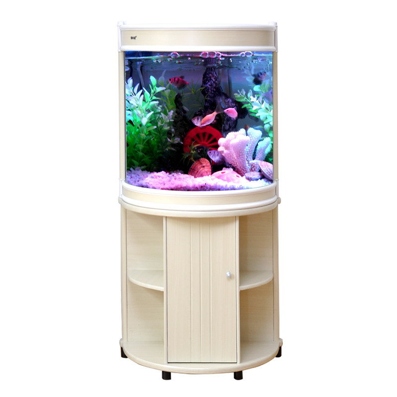 [USD 86.43] Half Circle Glass Fish Tank Aquarium Medium Living Room ...