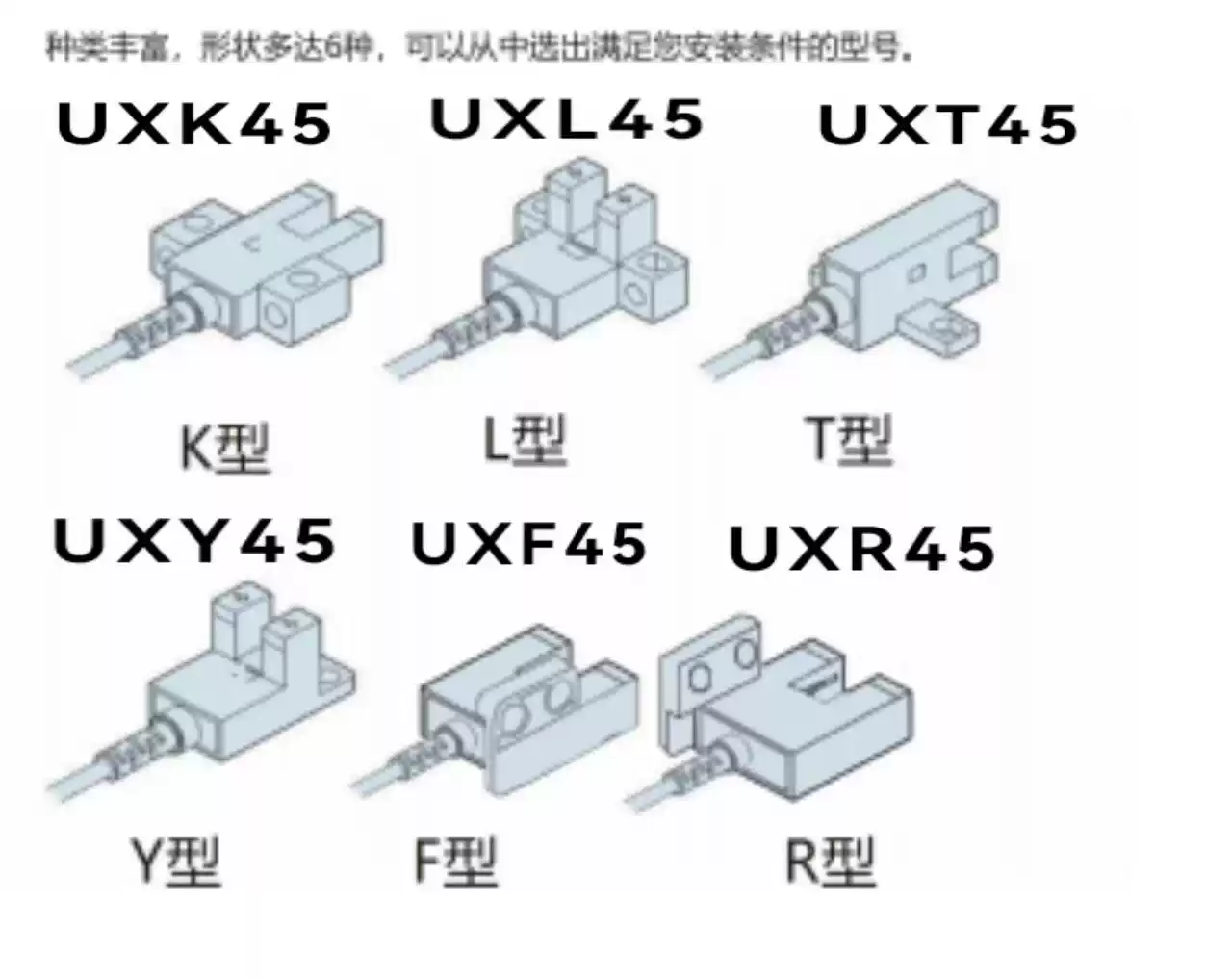 摩特智能UX45系列紧凑型槽型光电感测器 适用多场景工业传感器