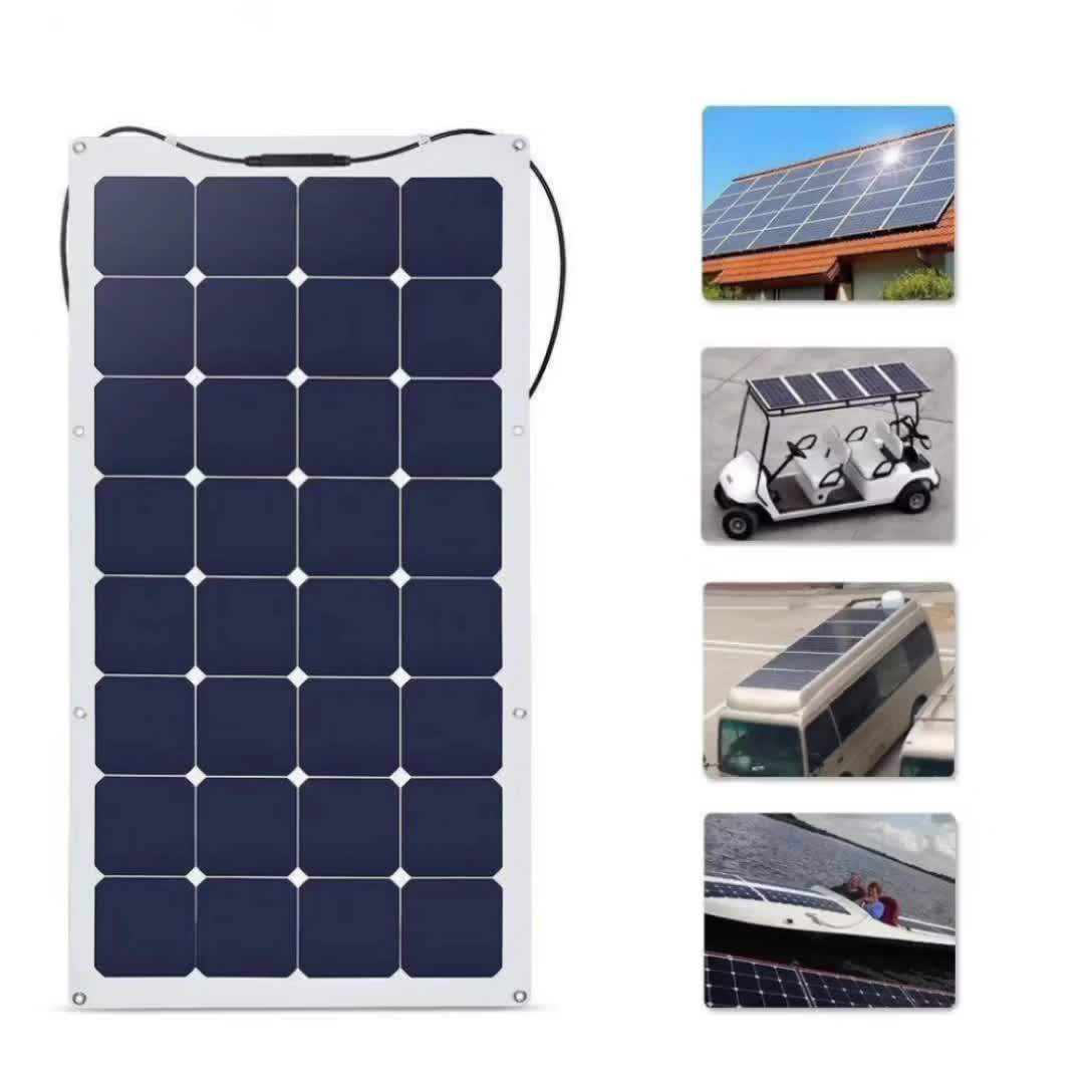 Glory Solar High Efficiency 100w 150w Solar Panel Flexible For 18 ...