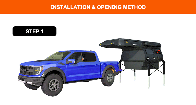 BY Truck Camper RV Pickup - Lightweight Modular Travel Trailer