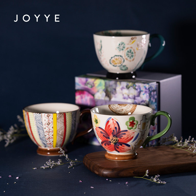 [USD 53.43] Joyye Flower Like a Jade Breakfast Cup Milk Oatmeal Cup ...