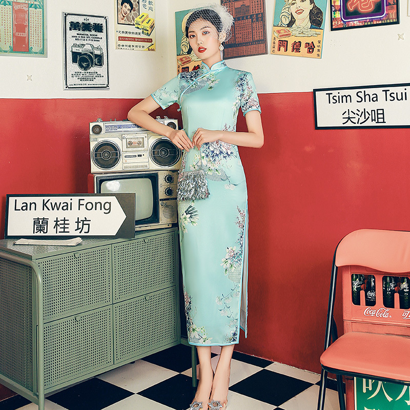 Chinese Dress Qipao for women Cheongsam year women's long retro elegant ...