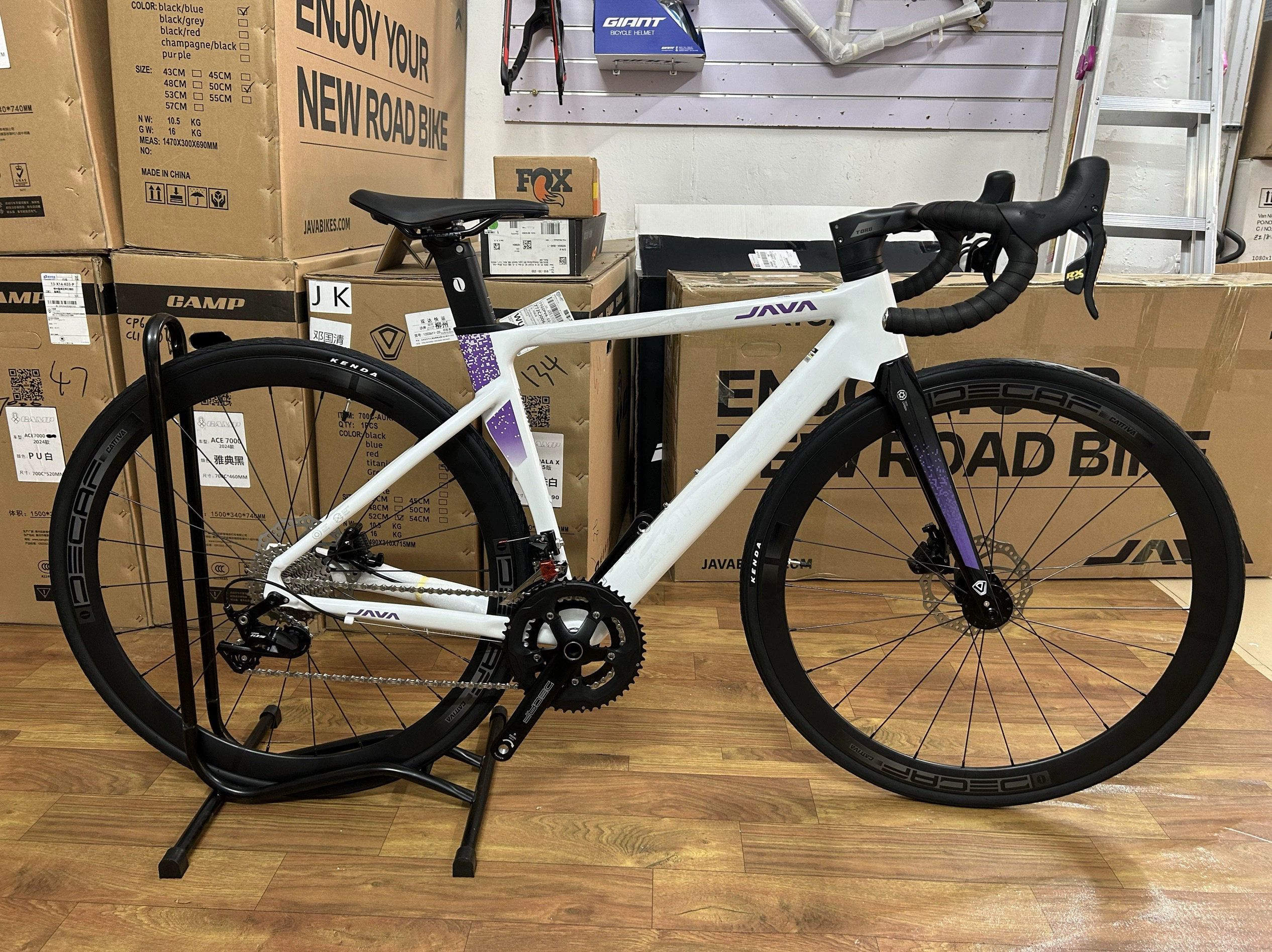 佳沃JAVA/鱼雷6-TOP桶轴新款公路车7120版油压碟刹24速竞速公路车-Taobao