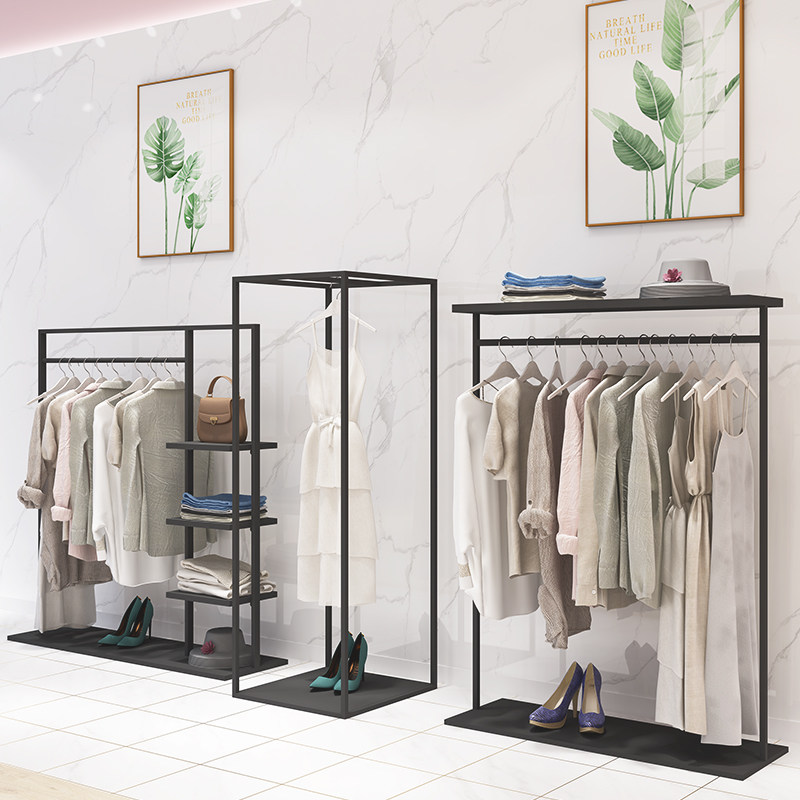 Lizhou clothing store display rack implementation of men and women ...