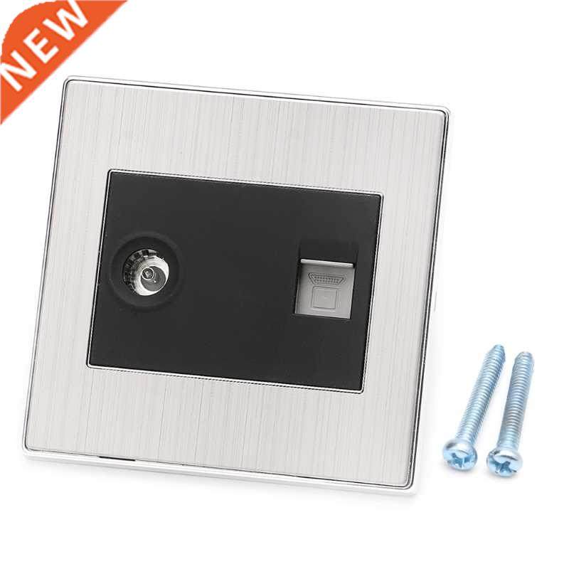 RJ45 Wall Internet Socket With TV Outlet Stainless Steel Bru-Taobao