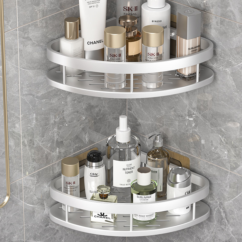 [USD 15.60] Triangle shelf free from punching toilet wall hanging ...