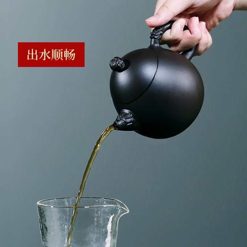 Yixing purple sand pot pure handmade national worker famous tea set ...