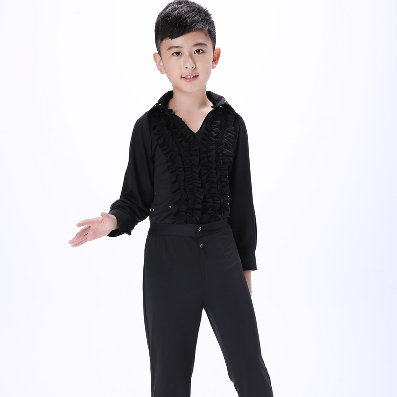 Boys latin dance shirt Boys Latin dance clothing children Dance Dress ...