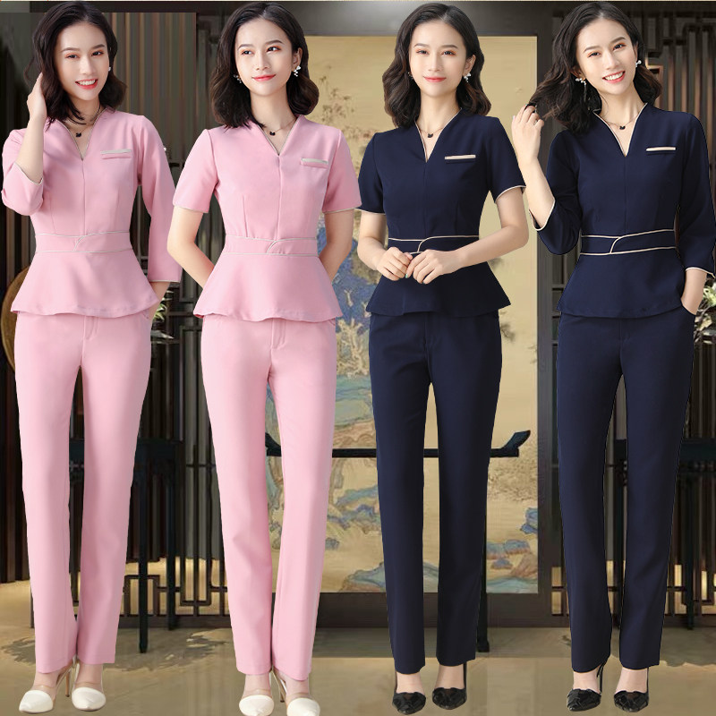 Beauty salon work clothes women's dresses postpartum recovery ...