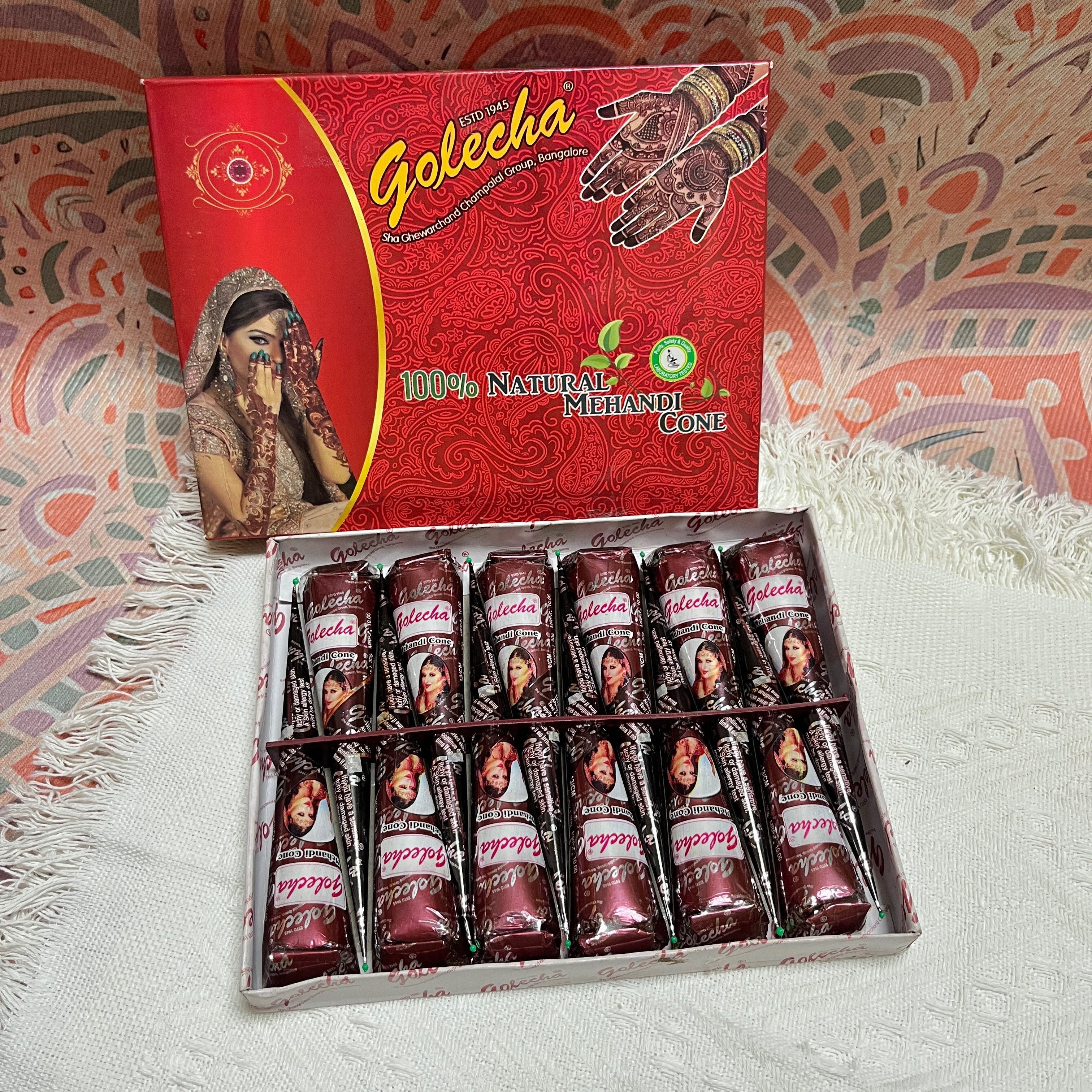 Senya golecha brown plant henna hand-painted paste: 🌿 Authentic indian ...