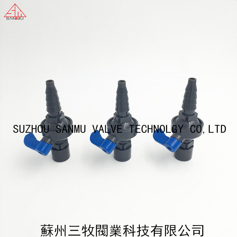 [USD 4.05] UPVC sampling valve Cork valve PVC laboratory ball valve ABS ...