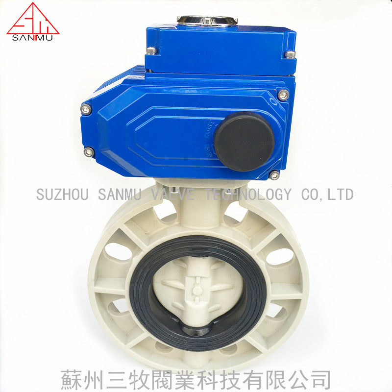 [USD 92.32] PP Electric Butterfly Valve PPH Electric Complex Butterfly ...