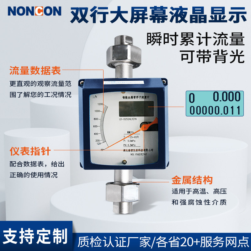 [USD 151.25] LZ Metal Pipe Float Flow Meter Stainless Steel Corrosion ...
