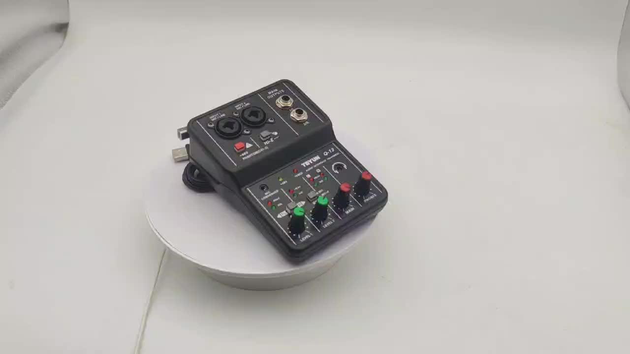 Teyun Q12 Universal Professional Audio Interface Sound Card With ...