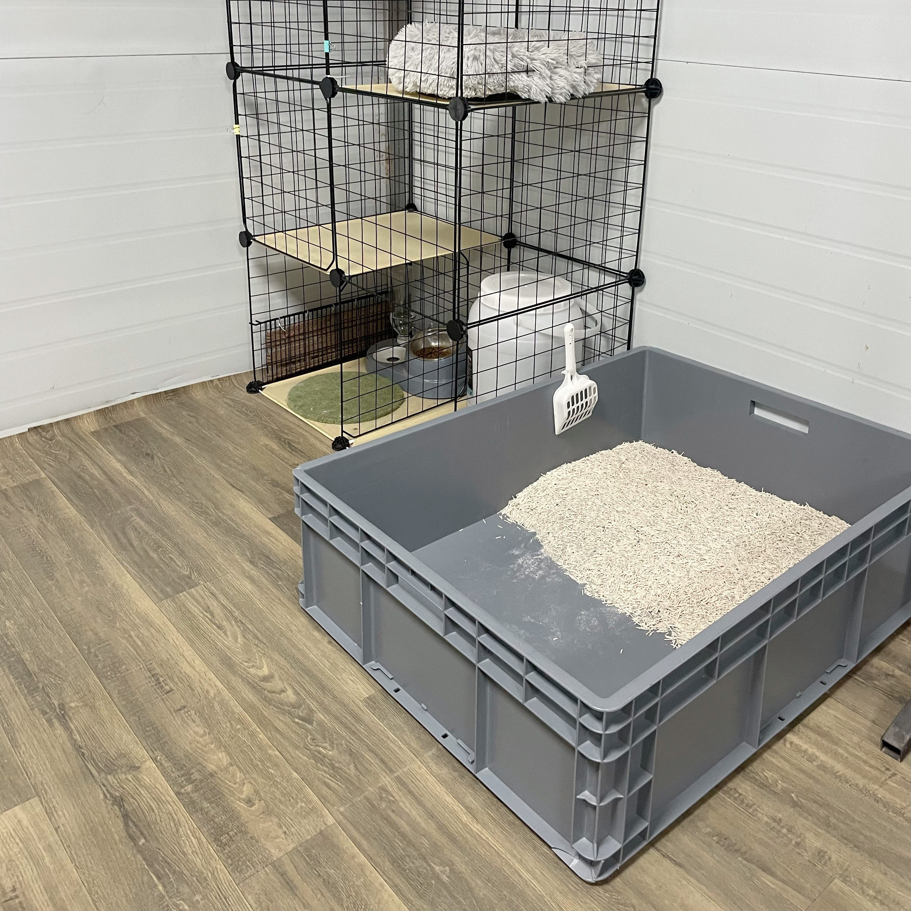 Extra-large maine cat litter box enclosure! this 80cm super-sized ...