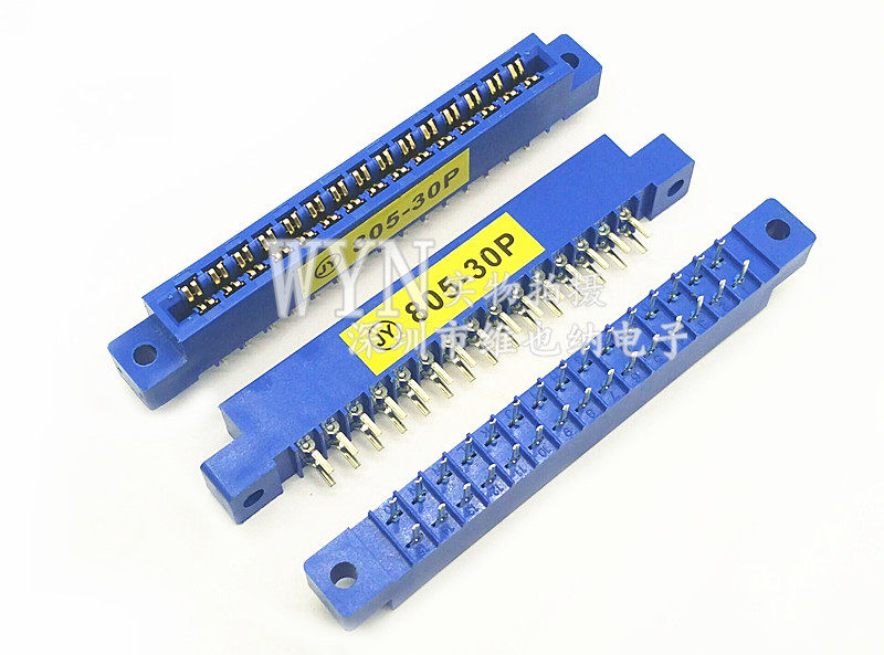 805-30P Golden Finger Socket PCB Slot Socket 3 96MM Pitch 2*15 Core ...