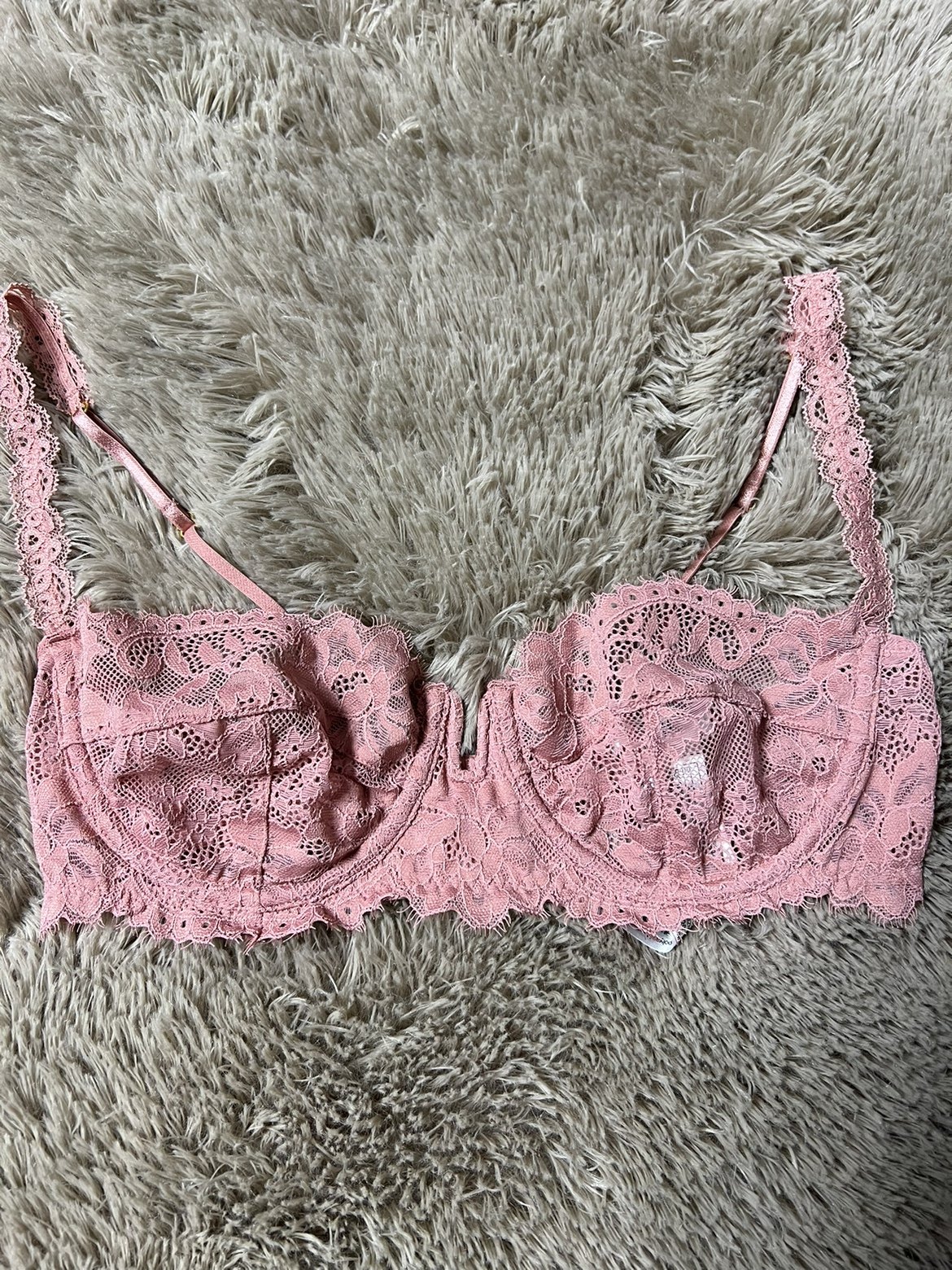 Zar * pink lace girl heart burst super beautiful ultra-thin lace ...