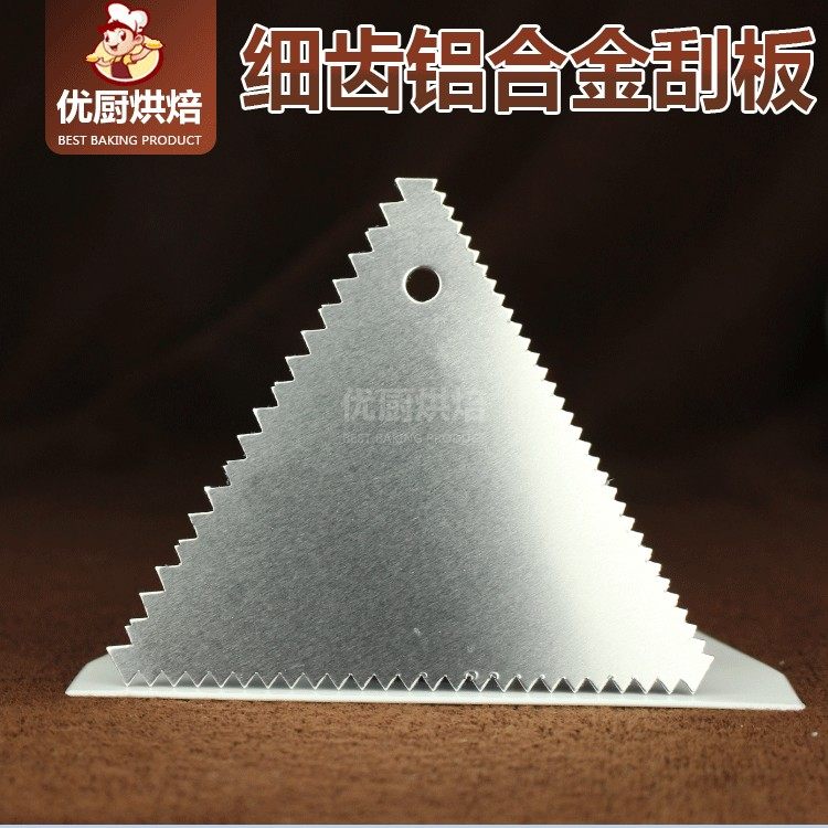[USD 4.46] Aluminum triangle zigzag scraping plate thin tooth scraping ...
