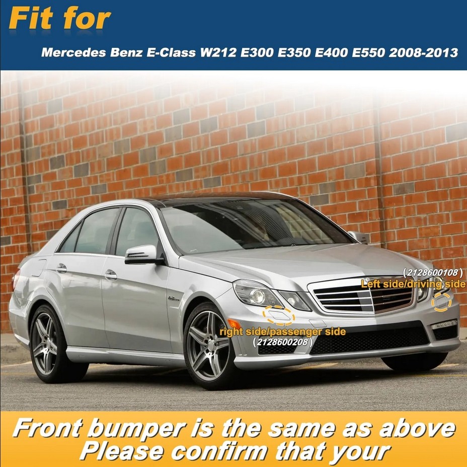 奔驰E200/E300/E260大灯清洗盖&前保险杠喷水头盖子，完美适配W212车型！🚗 -大灯清洗-淘宝百科网