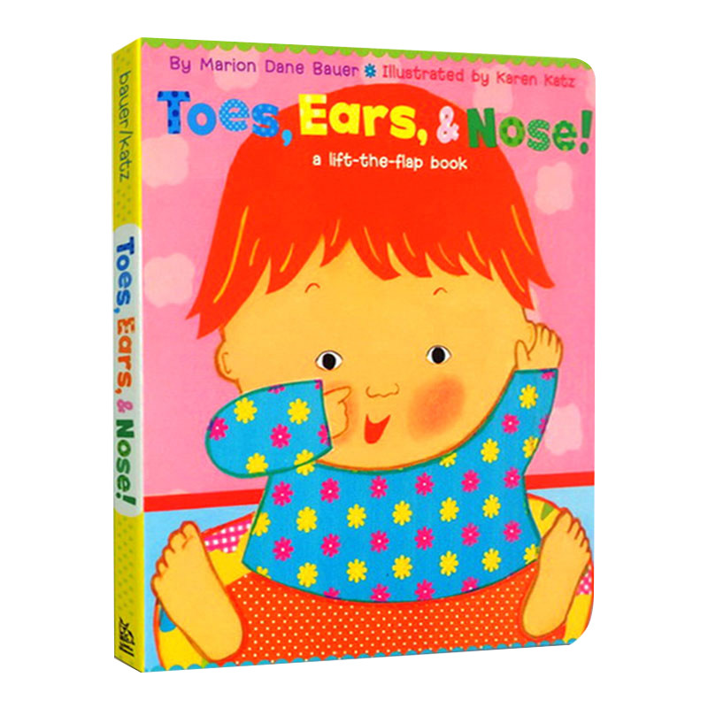 👶🌟【新品推荐】Karen Katz卡伦卡茨 Toes Ears Nose脚趾耳朵鼻子翻翻书，0-3岁宝宝的英语启蒙新宠儿！📚💖-儿童读物原版 ...