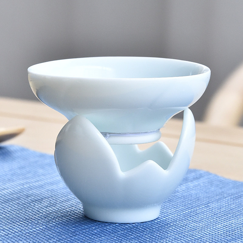 Creative ceramic tea drain set Household tea filter net Tea maker Tea ...