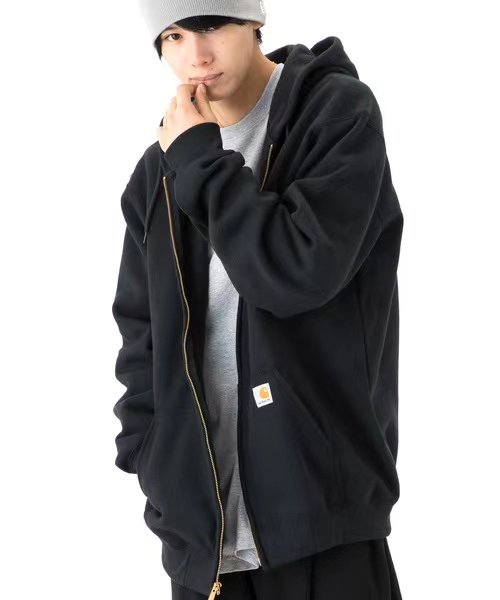 Carhartt K122 卡哈特 重磅加絨拉鏈帽衫 工裝連帽外套Cityboy 潮|衛衣|ETMall東森購物網