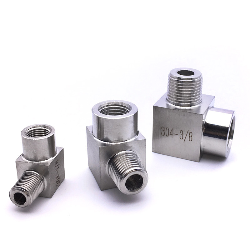 304 stainless steel high pressure nei external screw elbow joint inside ...