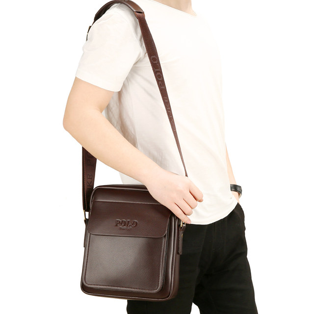 Genuine leather men's bag, shoulder crossbody, small hanging bag, men's ...