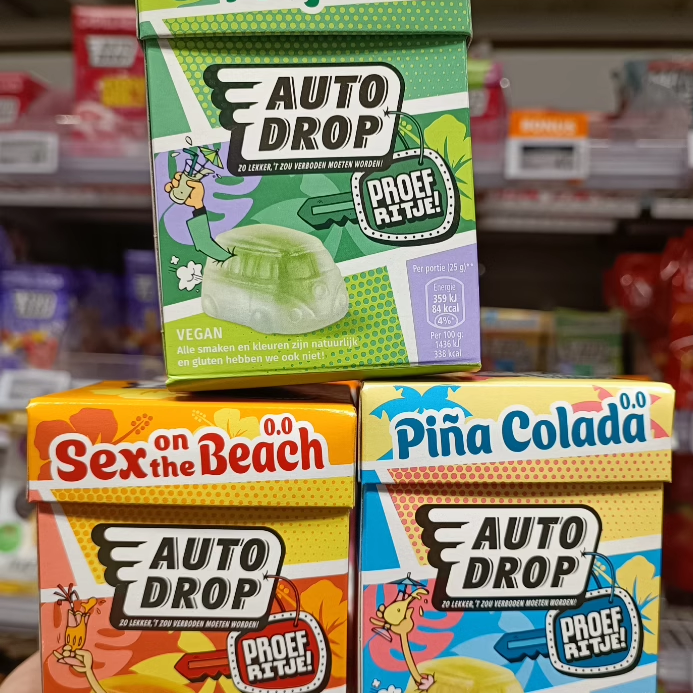 荷蘭Auto drop Mojito莫吉託酸檸檬薄荷糖朗姆鳳梨伏特加汽車軟糖