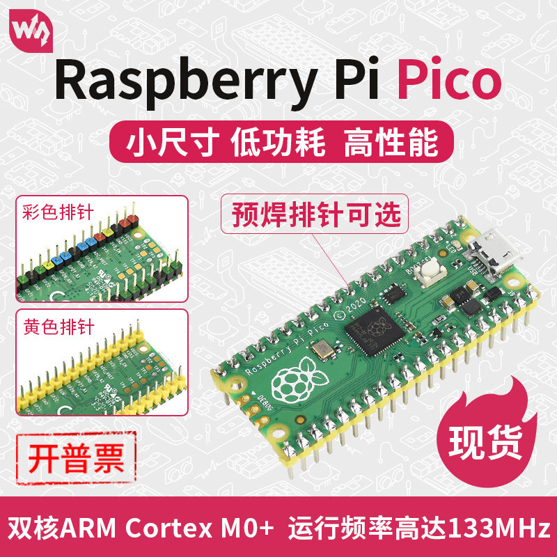 Raspberry Raspberry Pi Pico Dual-Core Microcontroller Development Board ...