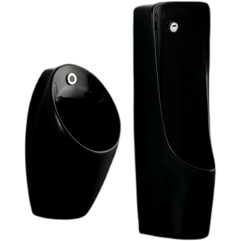 [USD 177.18] Nordic Black Ceramic Wall Hanging Urinal Automatic Pee ...