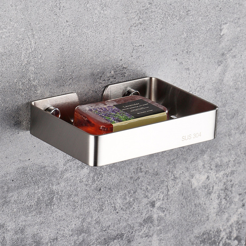 304 stainless steel free hole free black toilet soap box bathroom drain ...