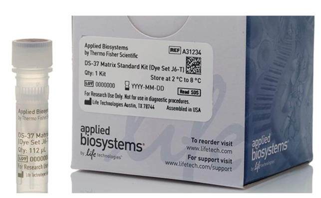 ABI 六色荧光标准物 DS37 Matrix 标准品套装 A31234