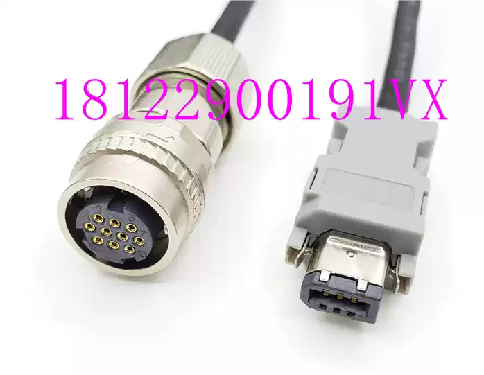 台达B3伺服电机接头 ACS3-CNEN3000编码器 AMHENOL连接器 工业自动化接线配件