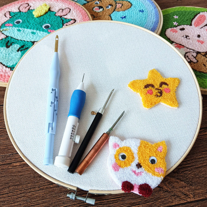 [USD 4.52] Poke embroidery needle wool painting manual embroidery diy ...