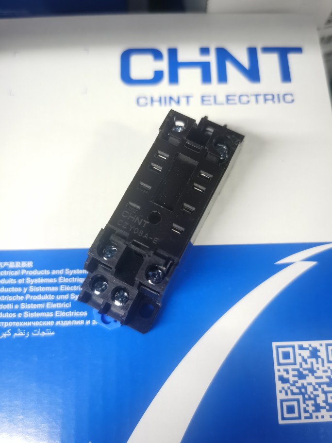 正泰 中间继电器底座CZY08A-E带手指安全防护与JZX-22F/2ZHH52P配