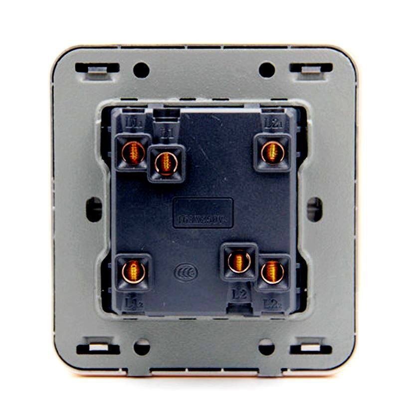 Type 86 international electrical switch socket panel two open double ...