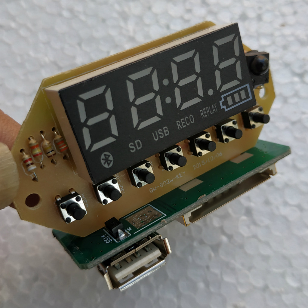 [USD 17.19] Bluetooth Digital Display USB Decoding Board Recording FM ...