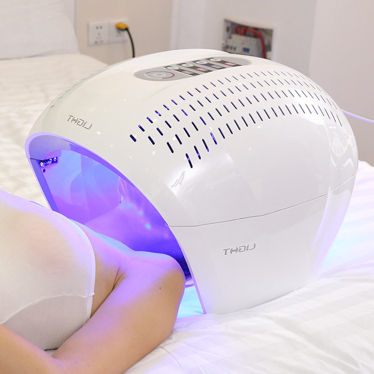 Spectral beauty instrument led red and blue photon rejuvenation acne ...