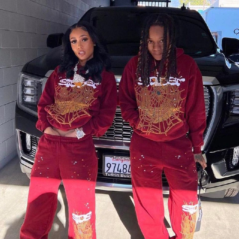 Sp5der Web Spider WorldWide Red hoodie