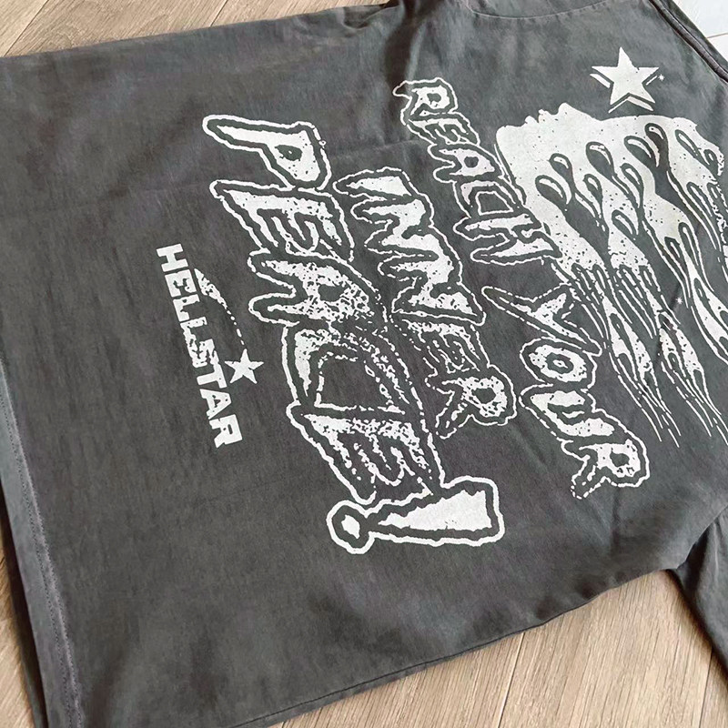 Hellstar Studios Inner Peace Tee 骷髏重工藝洗水短袖純棉T恤|T恤|ETMall東森購物網