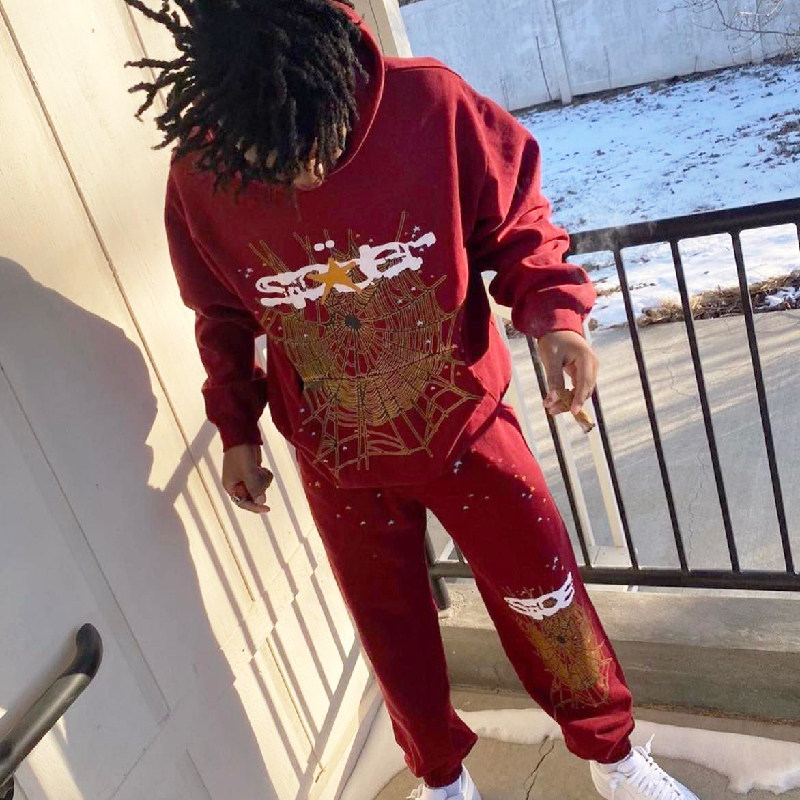 Sp5der Web Spider WorldWide Red hoodie
